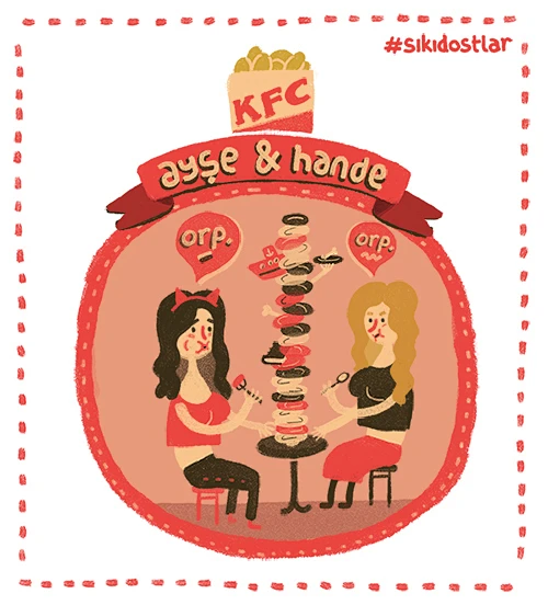 KFC Turkey Twitter Campaign : I made the illustrations of twitter users ...