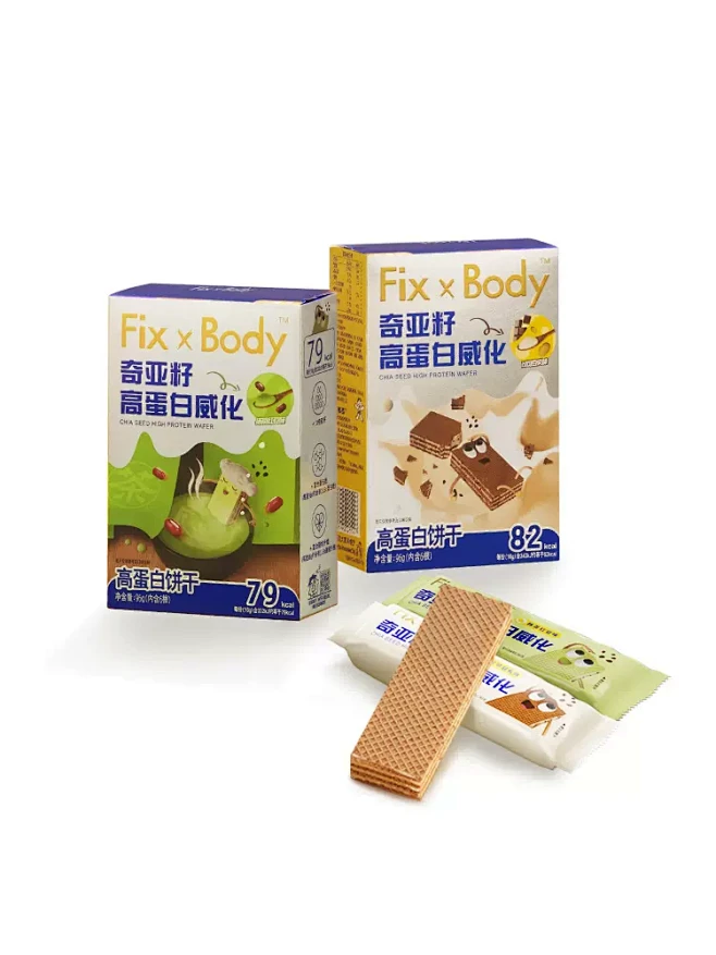 旺旺FixXBody奇亚籽威化能量蛋白代餐棒低糖饱腹运动饼干膳食纤维-tmall.com天猫-花瓣网