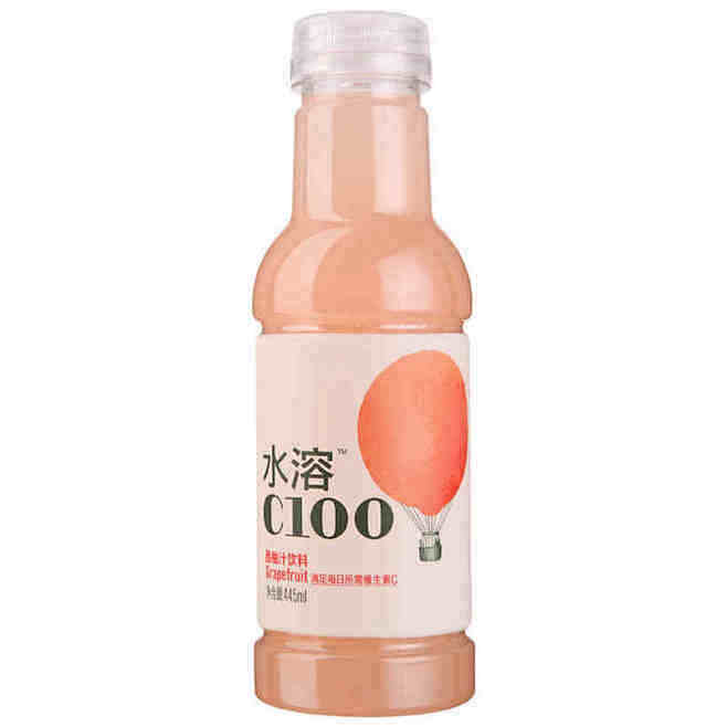 【天猫超市】农夫山泉 水溶C100 西柚味复合果汁饮料 445ml/瓶-天猫超市-天猫Tmall.com-上天猫，就购了@北坤人素材