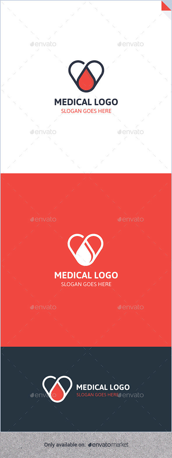 医学的标志——符号标志模板Medical Logo - Symbols Logo Templatesblob、血液、品牌、品牌、胶囊、诊所 ...