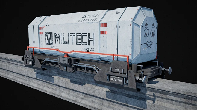 Cyberpunk 2077 | Monorail Train Carts 3D Fan Art-花瓣网