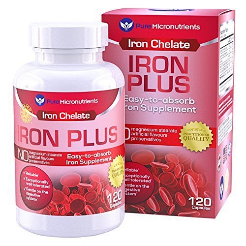 Pure Micronutrients Iron Plus Supplement, Natural Ferrous Chelate ...