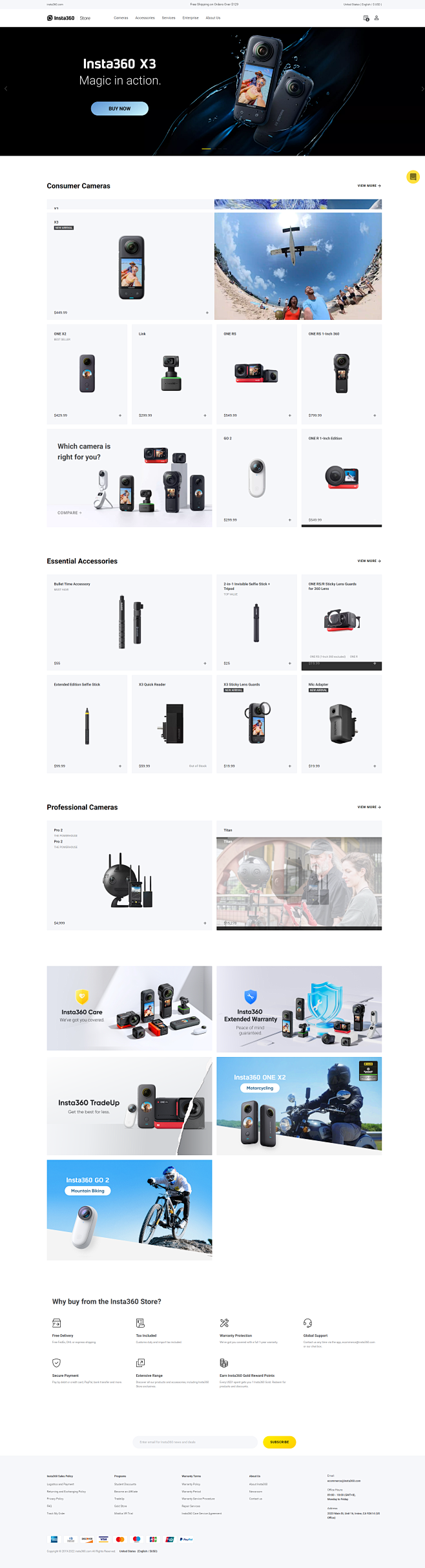 Insta360 Store: The Official Store for Insta360 Cameras, Accessories ...