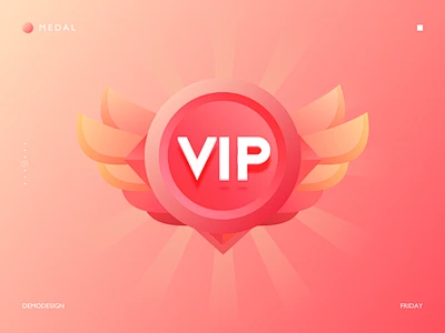 VIP medal icon-花瓣网