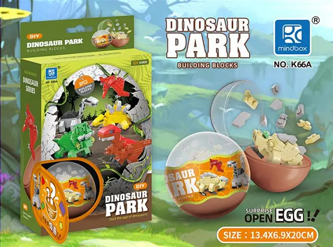 恐龙积木盲盒扭蛋-花瓣网
