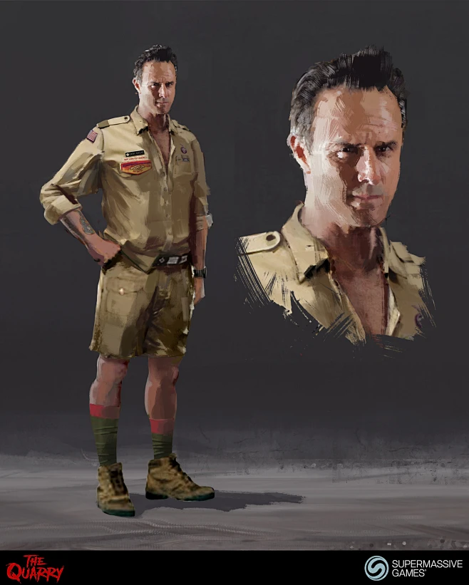 The Quarry - Character Concept Art - Hackett's and Eliza-花瓣网