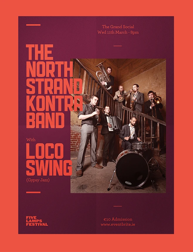 NSKB & Loco Swing Poster : Poster for a gig featuring the North Strand ...