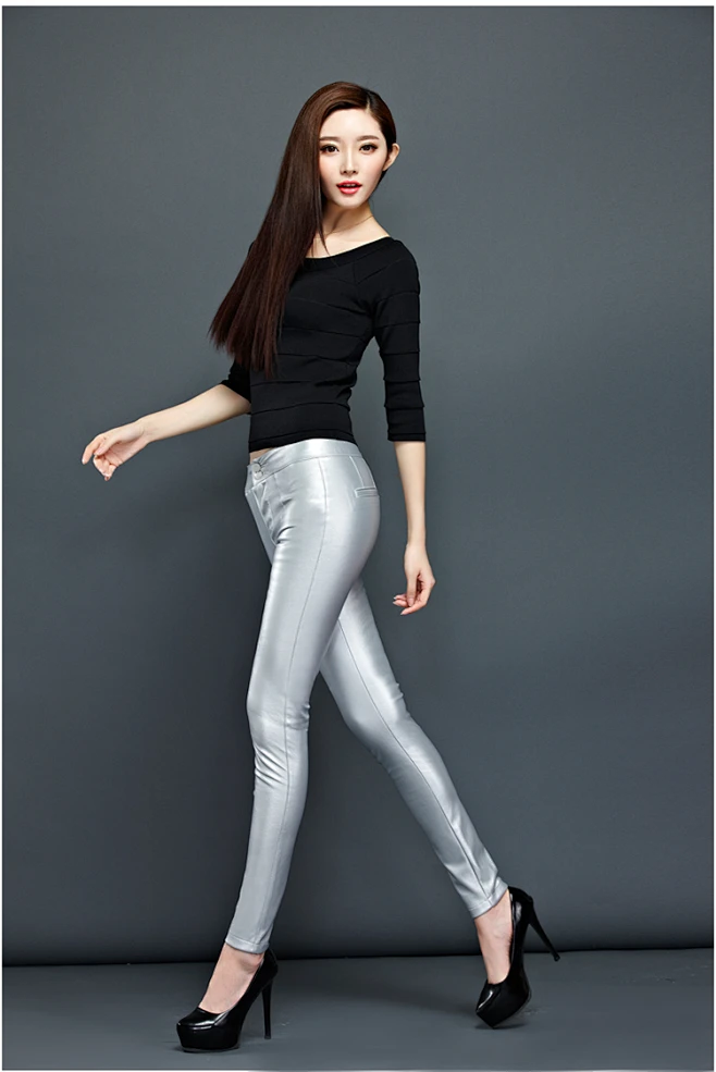 2015秋冬新款欧美修身弹力紧身外穿pu皮裤女长裤显瘦小脚裤裤子女-tmall.com天猫-花瓣网
