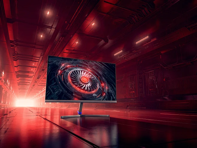 c4d CGI redmi Render xiaomi esports game monitor-花瓣网