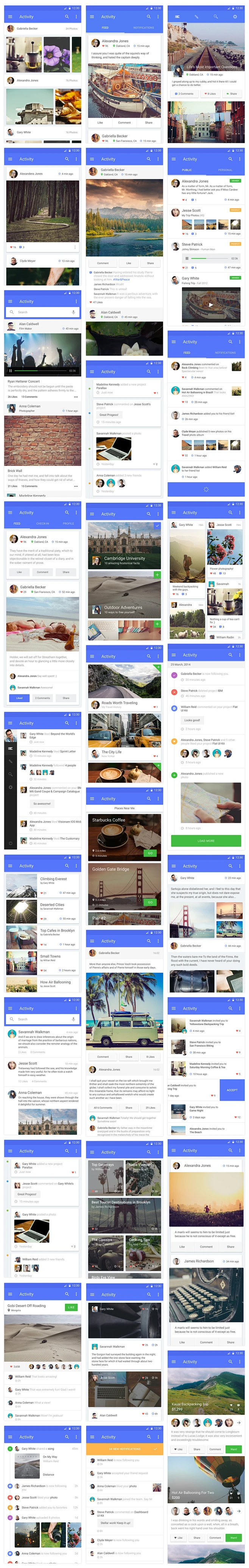 Material UI Kit : Material UI Kit for Sketch and Photoshop-花瓣网