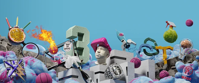 3D basketball design Digital Art digital illustration experimental ...