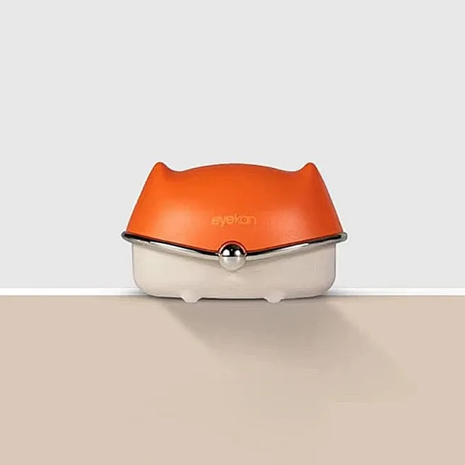 1pc Contact Lens Case Automatic Cleaning Machine, Cute Fox Shape ...