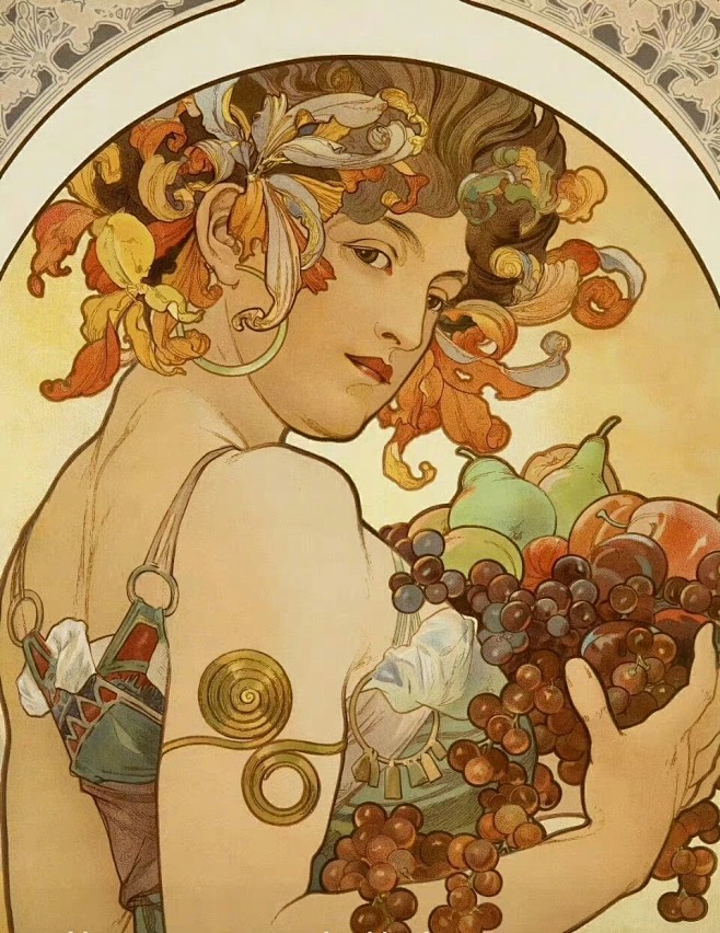 慕夏（mucha）——《水果》1899