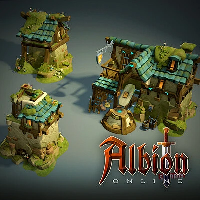 Albion Online: Highlands 3d buildings and props-花瓣网