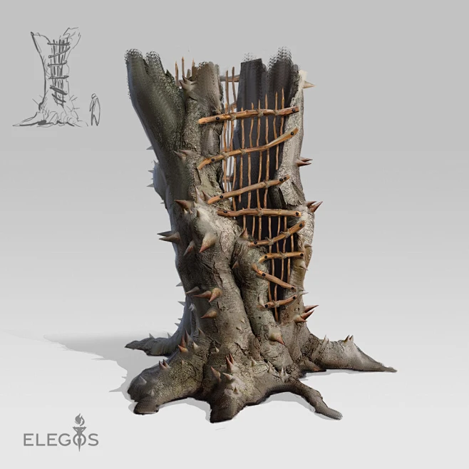 Tree Stump Cage-花瓣网