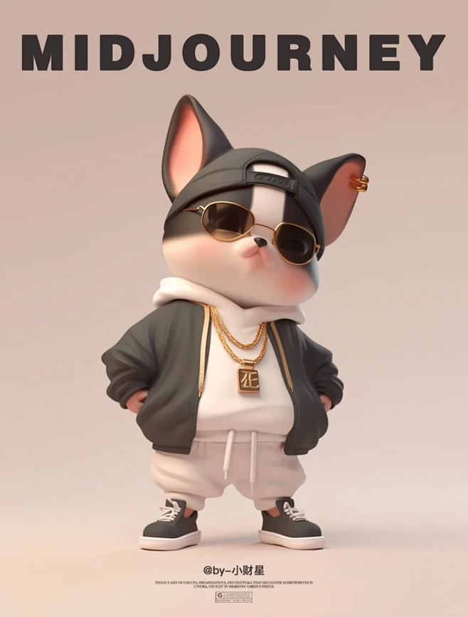 Midjourney IP ｜大金链子墨镜狗 - 小红书-花瓣网