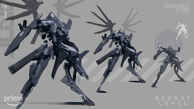 SECRET LEVEL // ARMORED CORE "SHRIEKER" CONCEPT SKETCHES-花瓣网