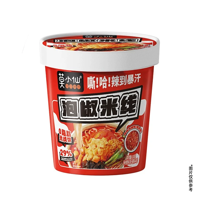 莫小仙桶装泡椒米线104g*6桶重庆麻辣风味速食鲜香爆辣即食免煮-淘宝网-花瓣网