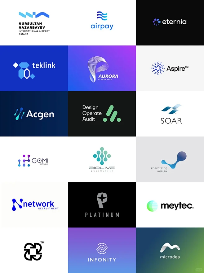 设计案例分享I企业科技logo设计合集 - 小红书-花瓣网