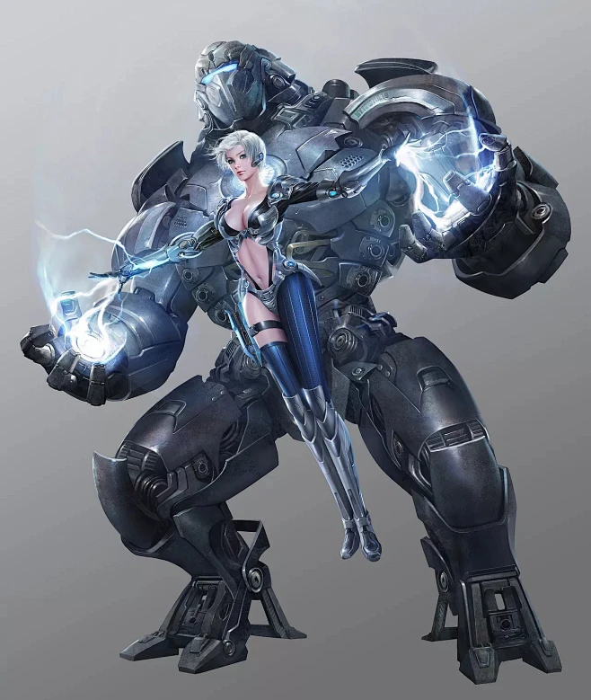 为游戏《诺亚传说》创作的新职业猎魔人宣传画 - () 移动版 -花瓣网