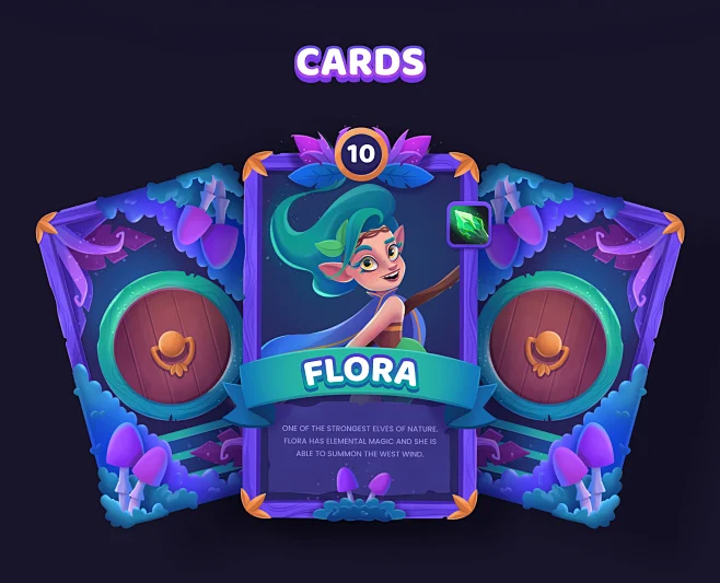 card game art -花瓣网