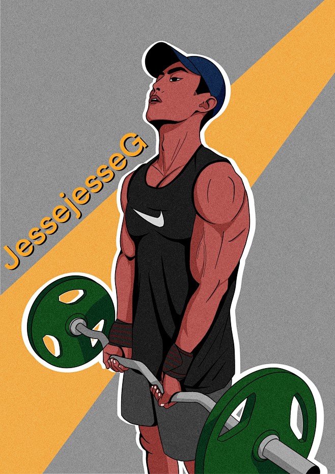 原创美式男生头像