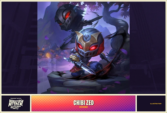 Teamfight Tactics | Set8.5 Monsters Attack: Glitched Out | Chibi Zed ...