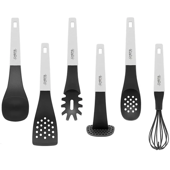 Kitchen Utensils, 6 Piece Cooking Utensil Set With Holder, Bold Modern ...