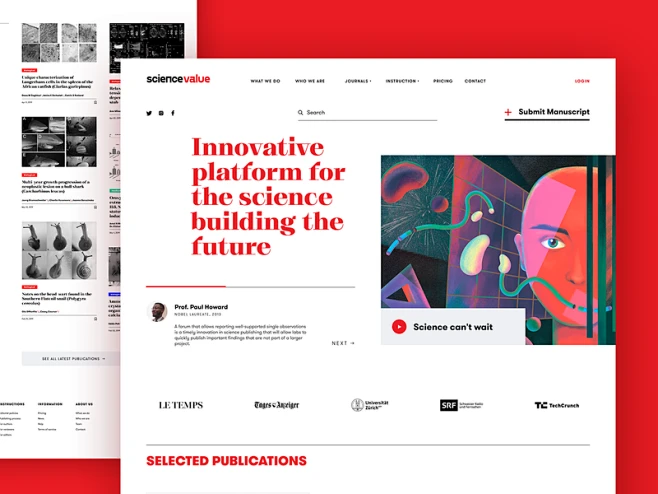 Science Web Platform Design interface user interface web page user ...