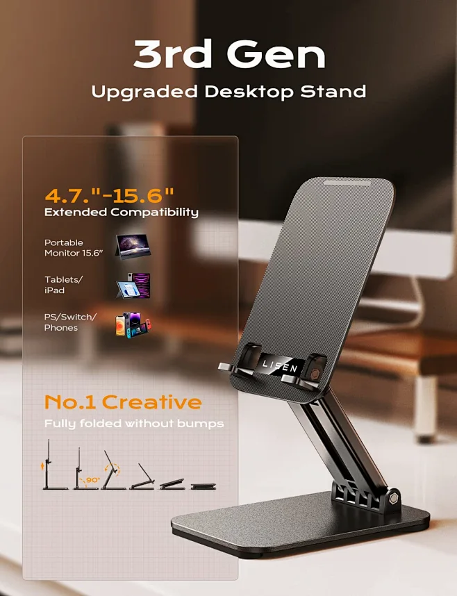 Amazon.com: LISEN Fits iPad Stand Holder Adjustable Tablet Stand for ...