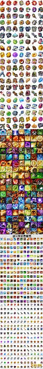 Q版魔兽风 icon图标 技能图标 装备道具图标 手游UI素材 游戏资源-花瓣网
