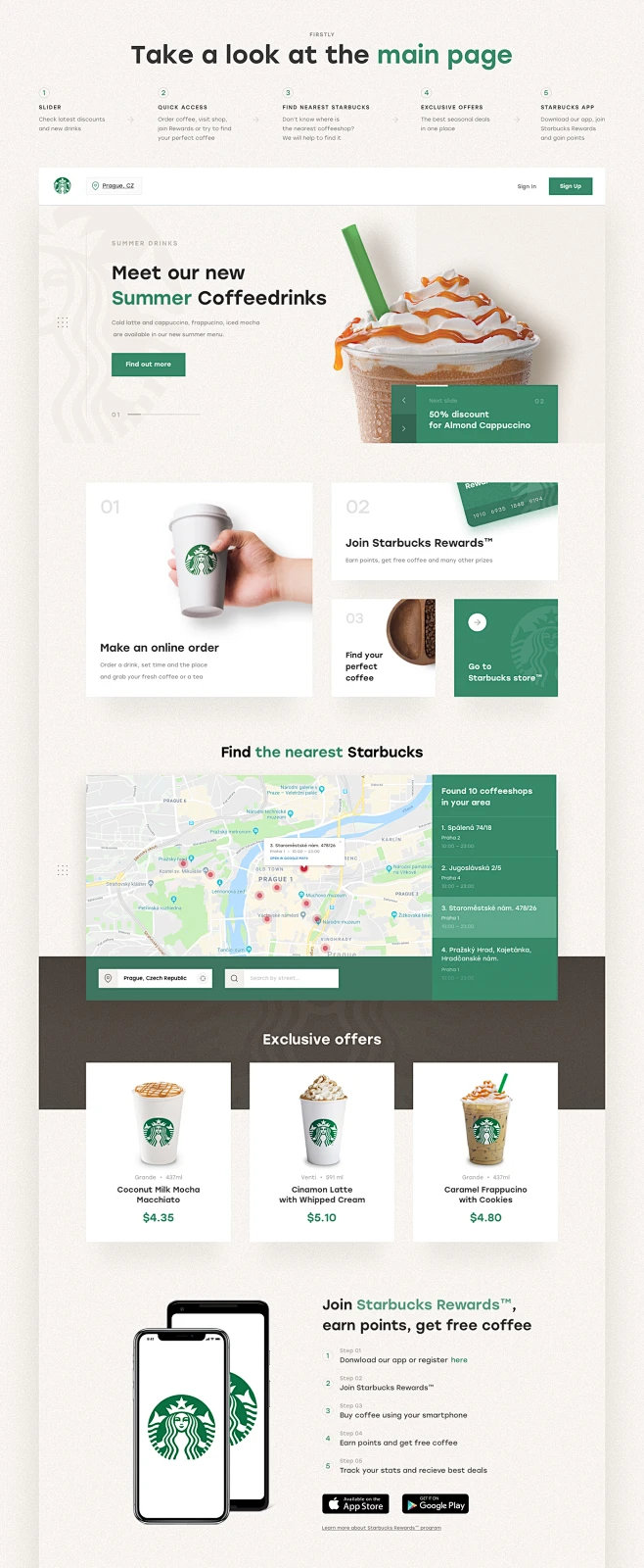 Starbucks Redesign | UX & UI : This is my biggest project ever. I made ...