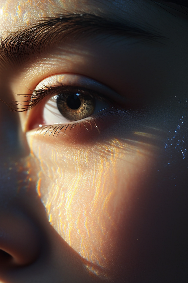 tb55421569_Close-up_of_Asian_human_eyes_Lateral_face_Dazzling_l ...