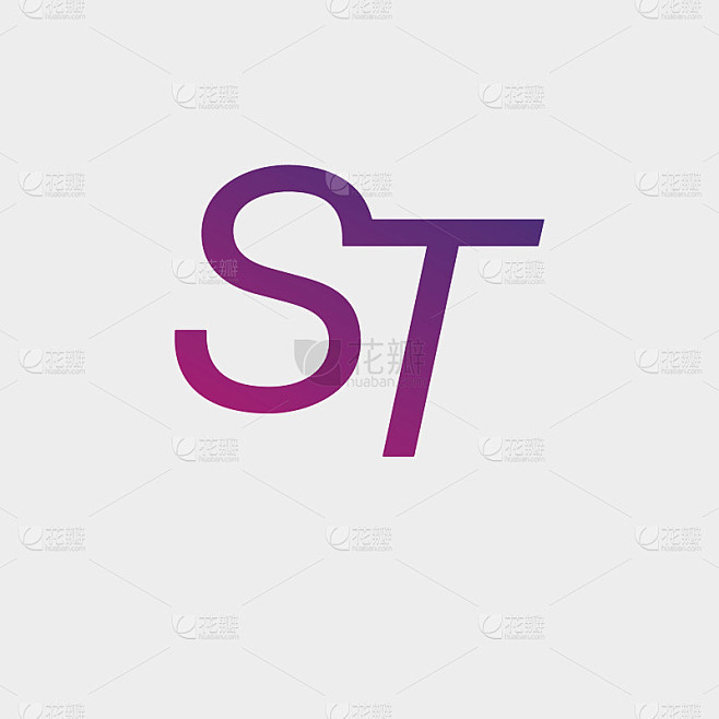 字母st元素设计