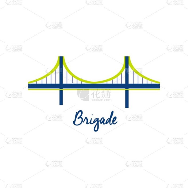 桥矢量标志图标