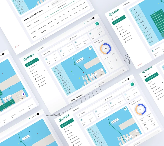 dashboard dashboard ui Figma maritime nautical sea UI ui design web dashboard Web Design -花瓣网