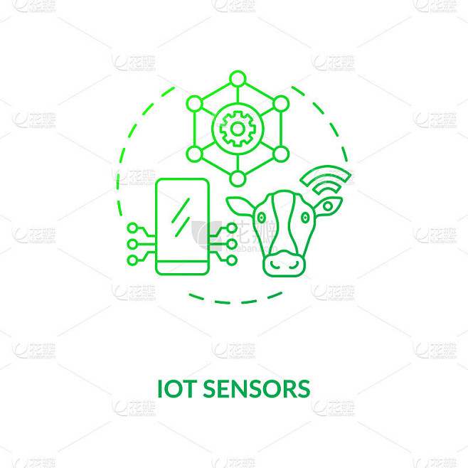 物联网传感器概念图标
