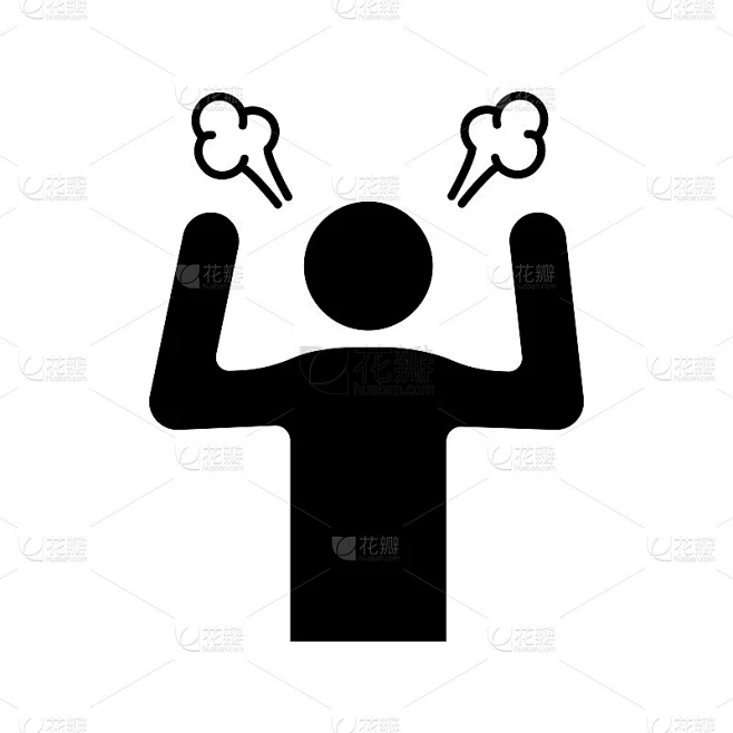 Angry person icon素材-花瓣网