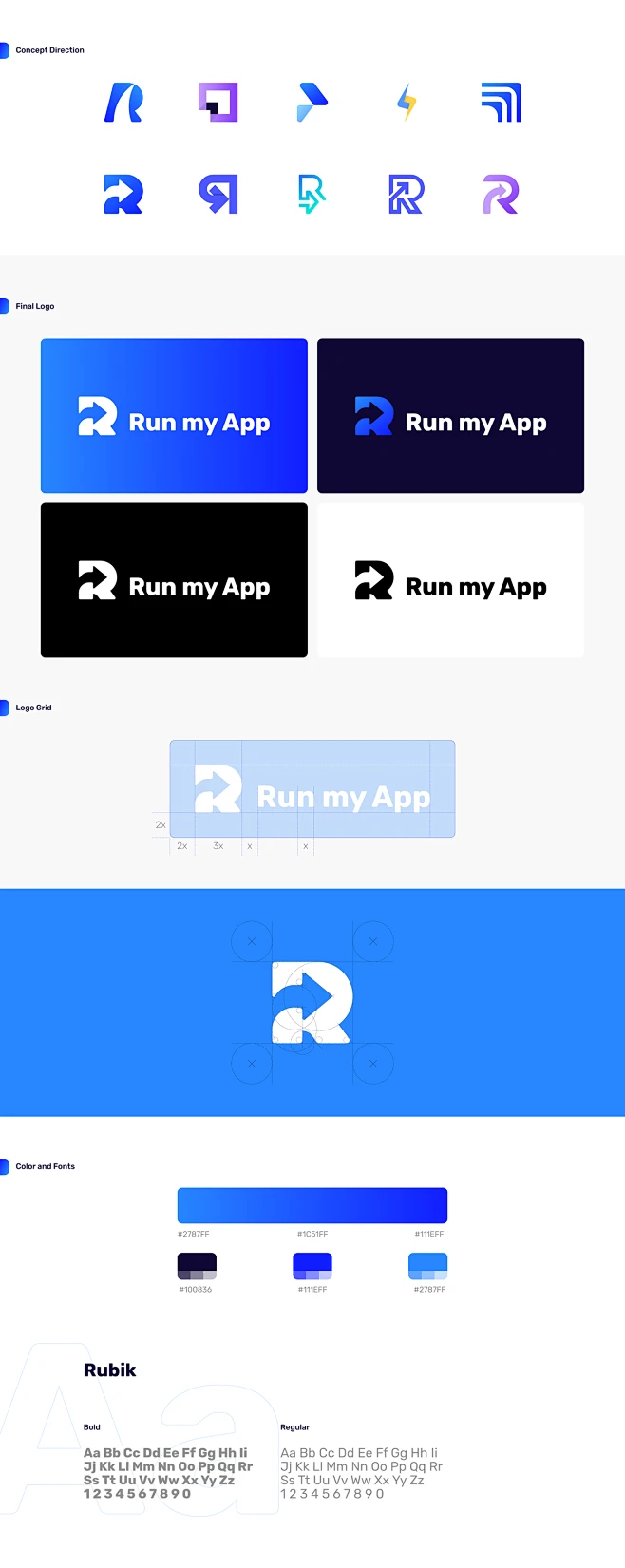 app logo app branding app app design grid logo Logo Design run logo App ...