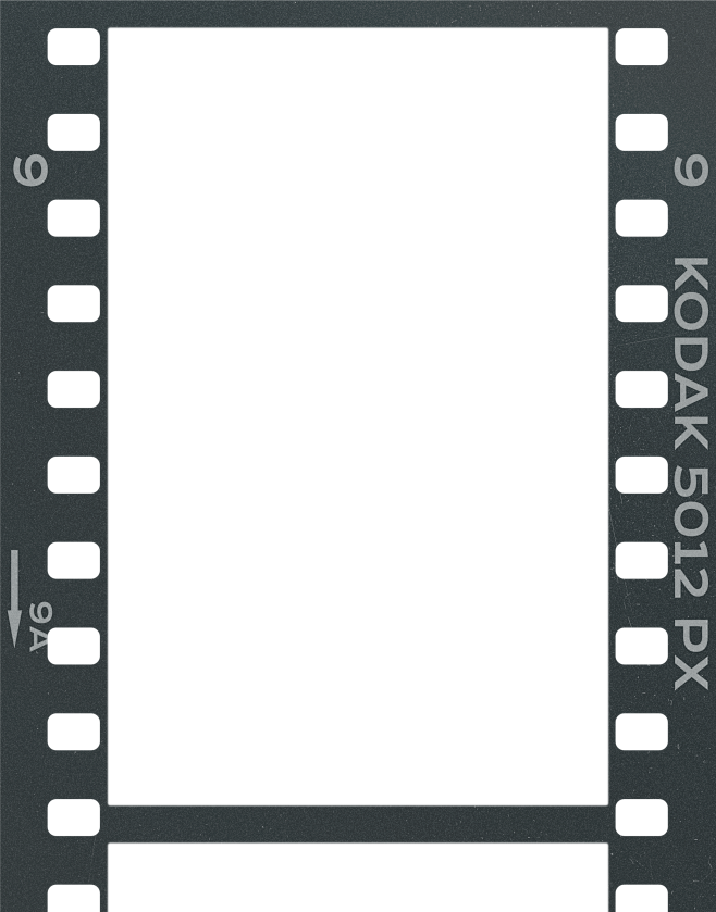 复古电影胶卷底片相片照片边框 图片特效样机贴图PNG免抠设计素材 (162)