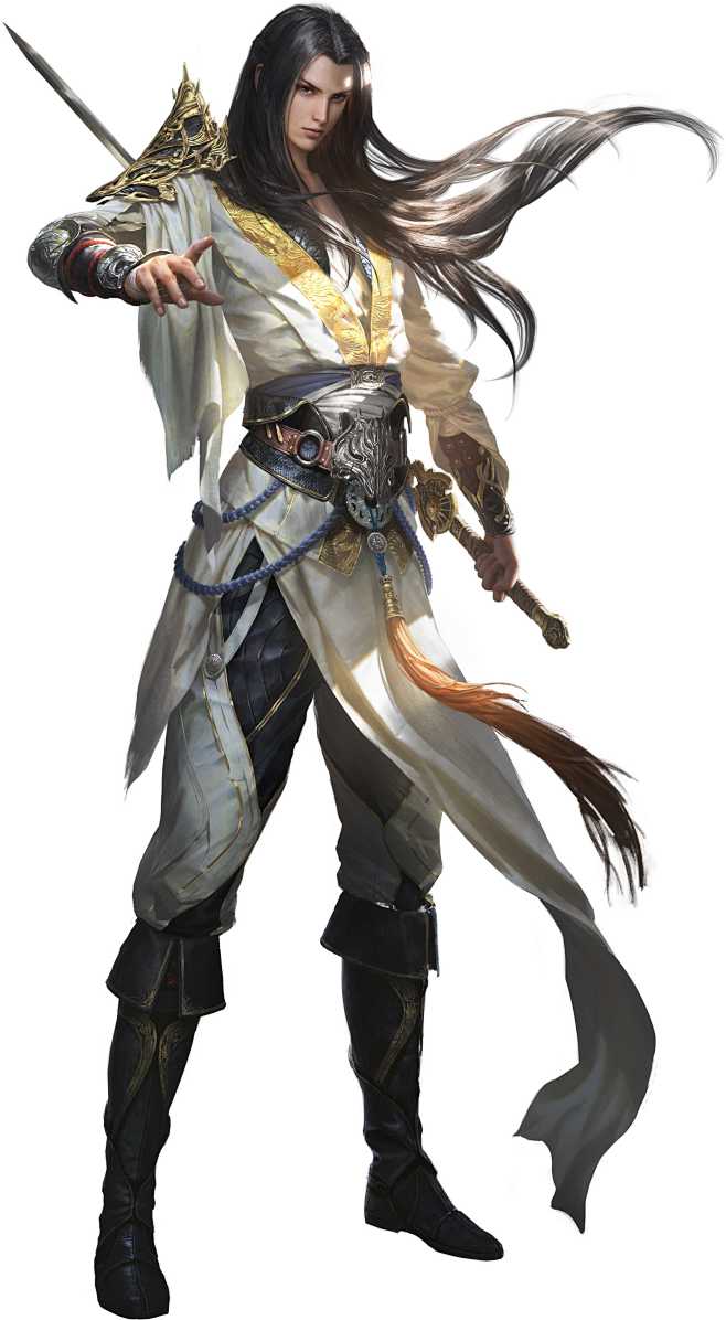 中国风男性角色原画中国风写实角色原画来自cgbook.cn (34)