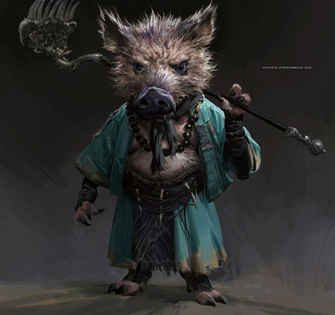 八戒_BaJie Characters in the Black Myth：Wukong -花瓣网