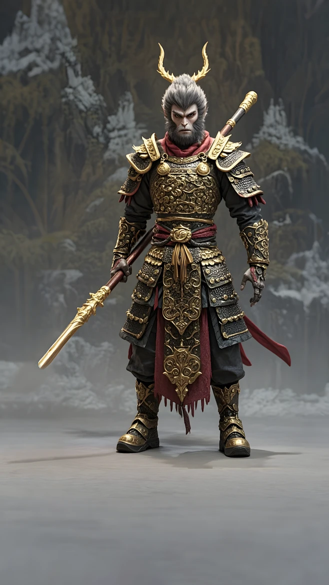 黑悟空模型-hzj(4)-花瓣网