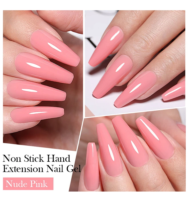 Born Pretty 27 Colors Nude Shimmer Non Stick Hand Extension Gel Carving ...