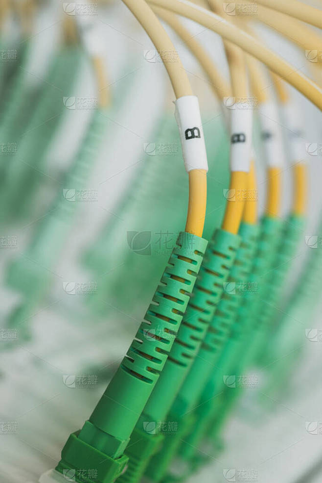 Optical distribution panel with optic cables at gi