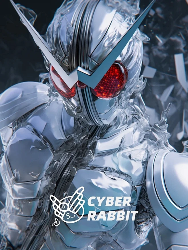 假面骑士壁纸 _ 纯白小天使_1_Cyber Rabbit_来自小红书网页版-花瓣网