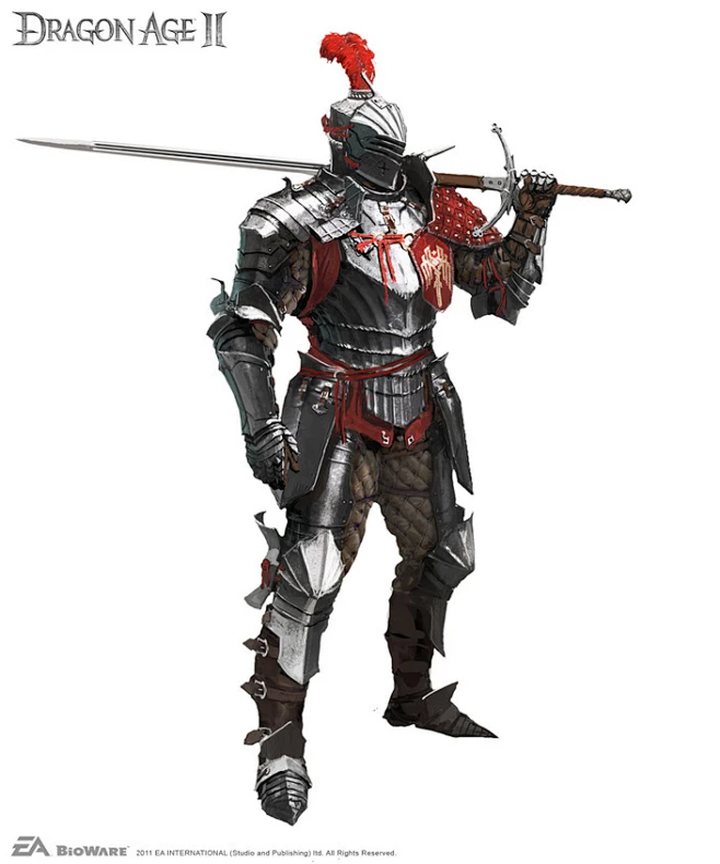 Dragon Age 2 plate armor concept-花瓣网