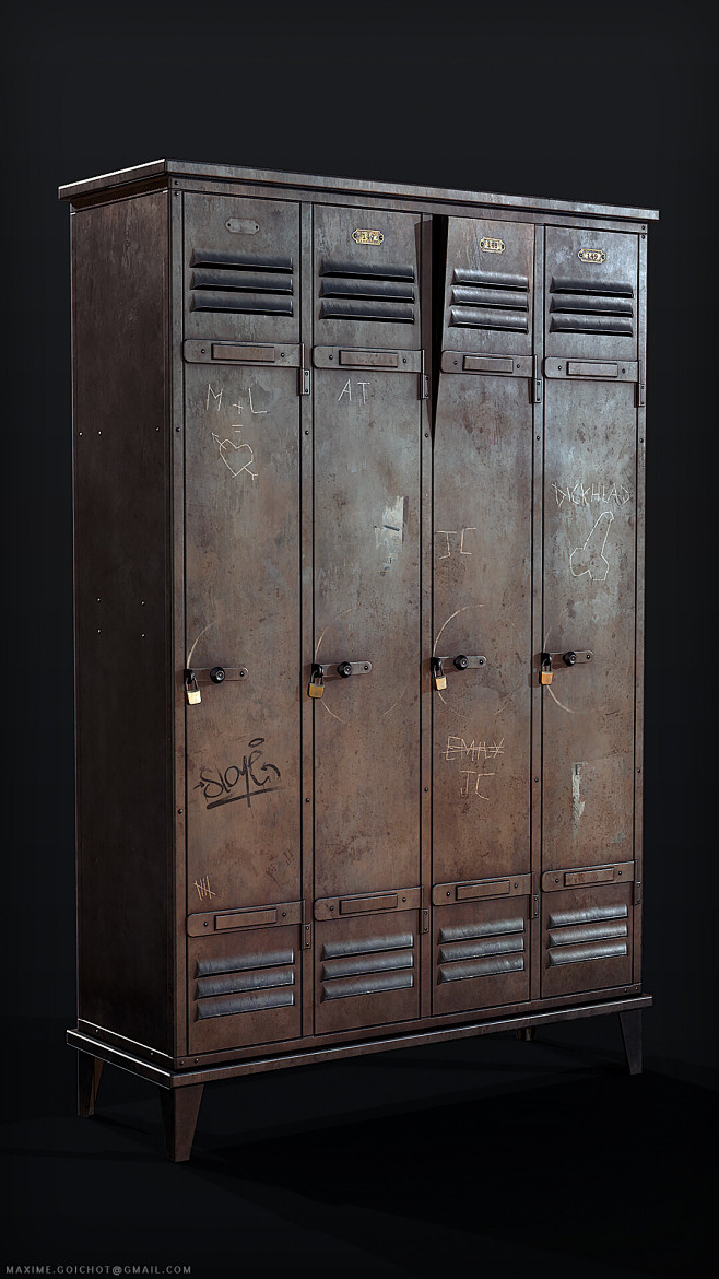 Lockers - Game Ready, Maxime Goichot : Here's a new asset I recently ...
