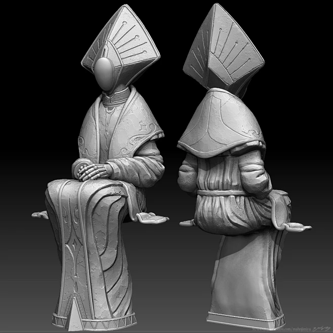 Altar Of Power Statue Asset-花瓣网