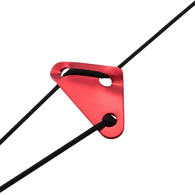Amazon.com : CSNSD Triangle Tent Rope Fastener 10PCS Red Aluminium ...